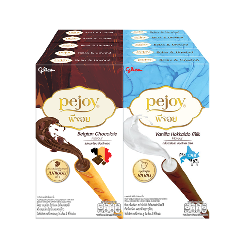 พีจอย ดูโอ้ เซ็ท Pejoy Duo set (พีจอย รสเบลเจียน ช็อกโกแลต x 5 / พีจอย ...